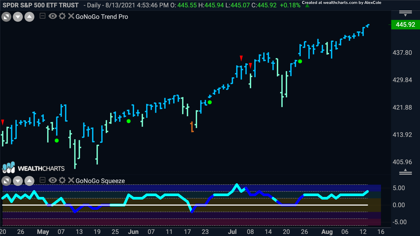 CHART PACK REVIEW FOR THE WEEK ENDING August 14th, 2021 - GoNoGo Charts